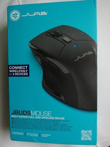 JLAB JBUDS Mouse Multi-Device Full Size Wireless Mouse - Black - New ...