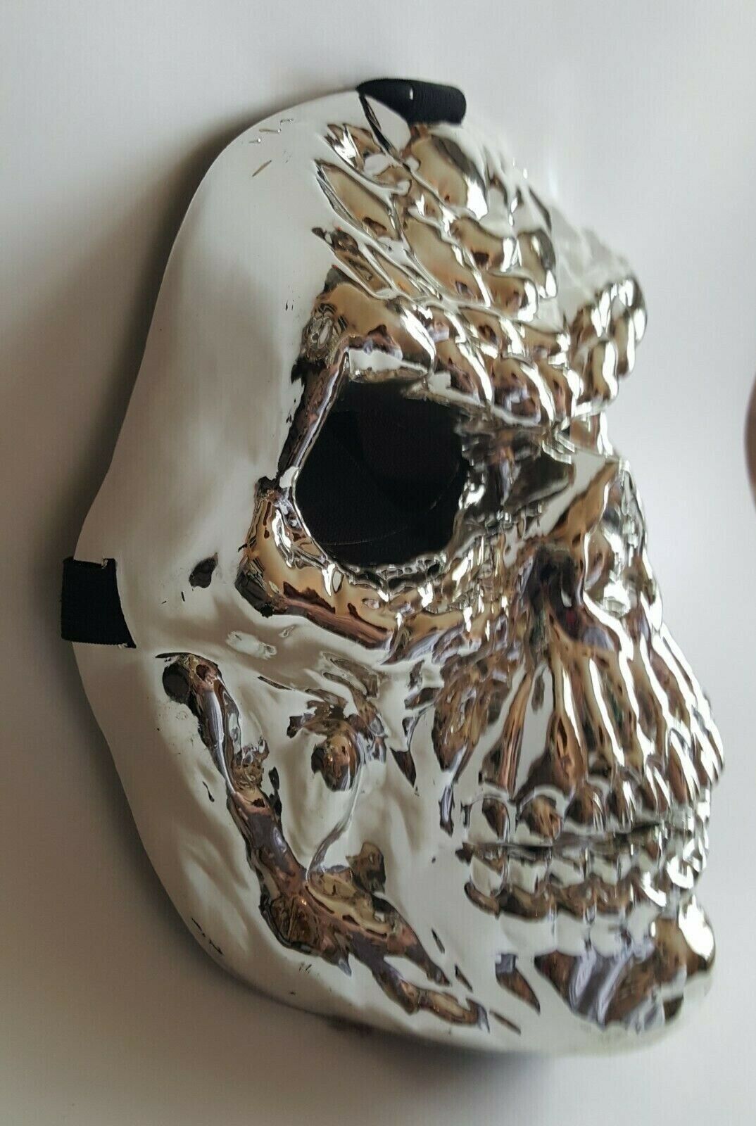 Halloween Skull Mask Full Face Mask Skull Skeleton Mask Skeletor Silver ...