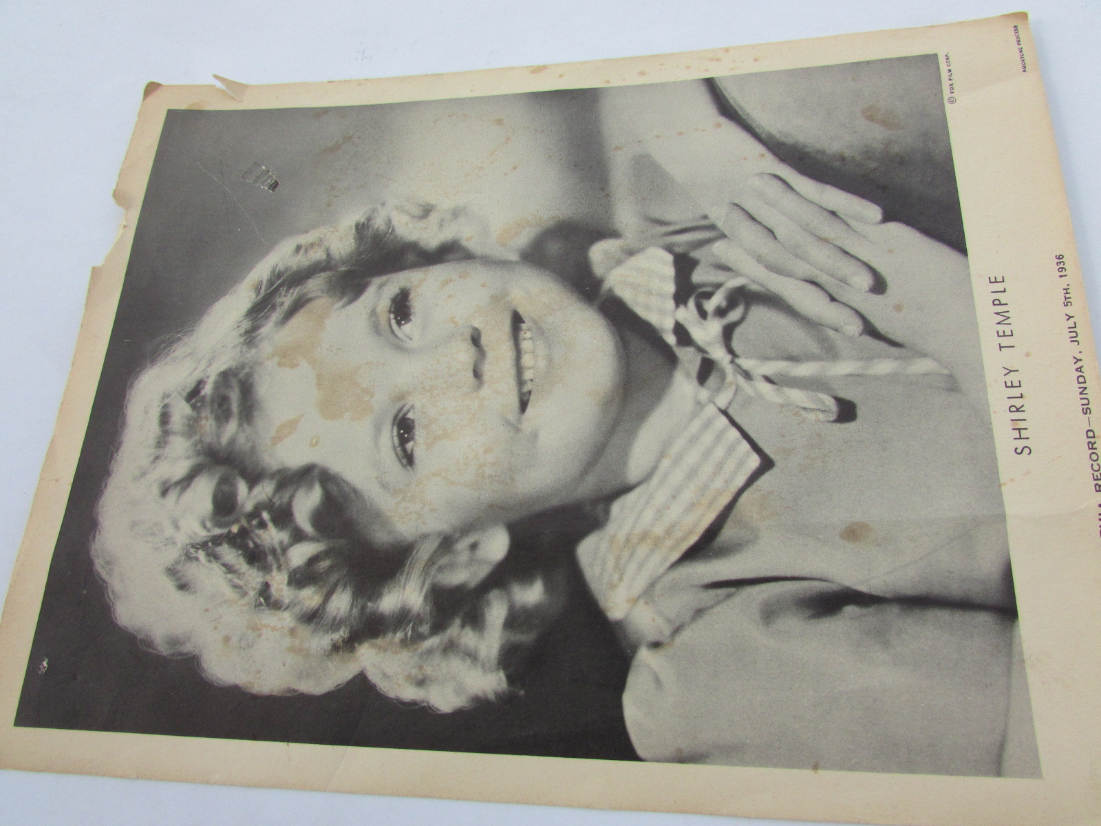 Shirley Temple Fox Our Little Girl Rare Photo Original Philadelphia ...