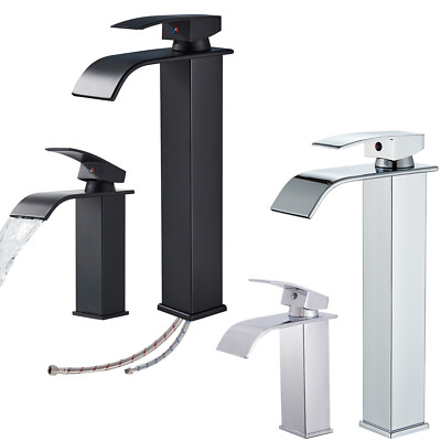 Modern Bathroom Sink Tap Cloakroom Vanity Basin Mixer Taps Single Lever ...