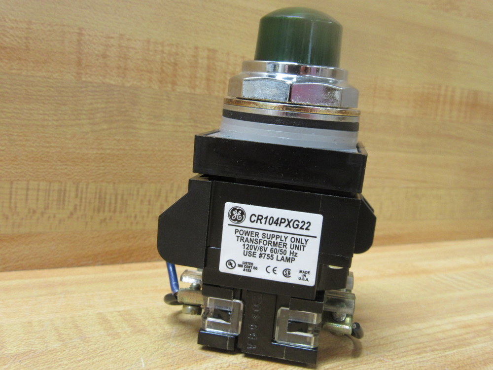 General Electric CR104PLT32G Pushbutton GE W/Contact Blocks | eBay