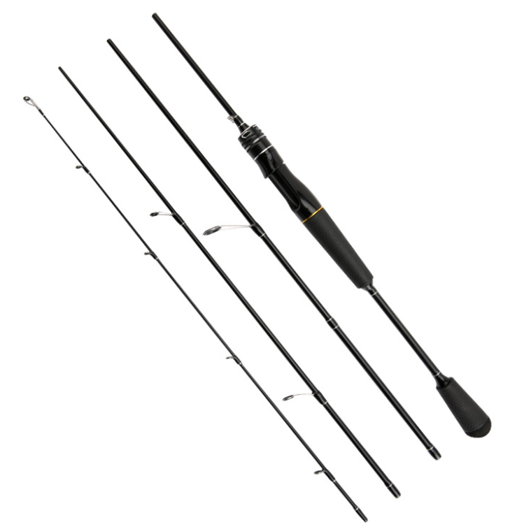 1.8M 2.1M Lure Rod Travel Fishing Rod 4 Section High Carbon Spinning ...