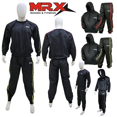 MRX Heavy Duty Sauna Suit Set Men & Women Workout Training Exercise ...
