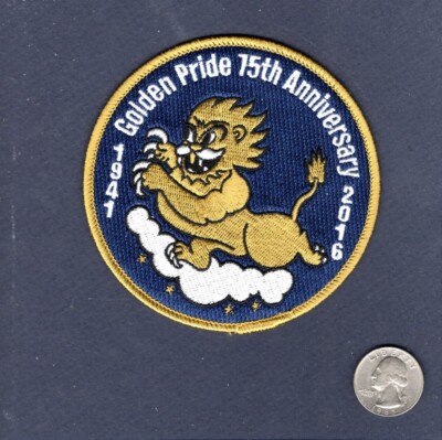 59th FS Tes Fis Doré Pride 75th Anniversaire 2016 USAF Escadron Patch ...