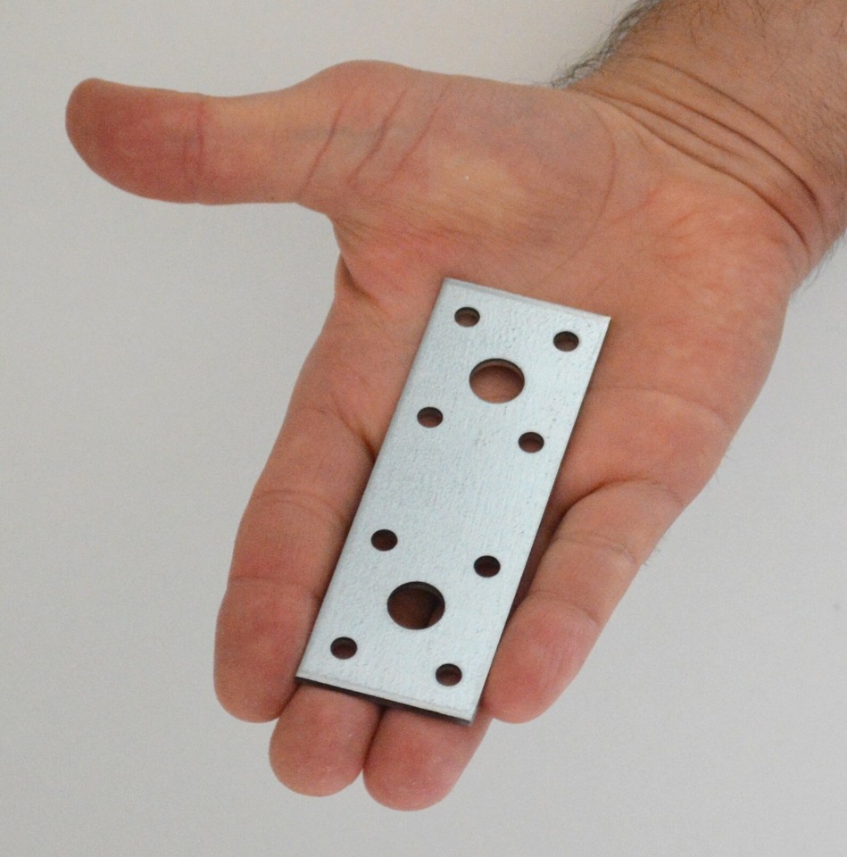 Heavy Duty Flat Metal Connecting Joining Plate Wood Timber Galvanised ...