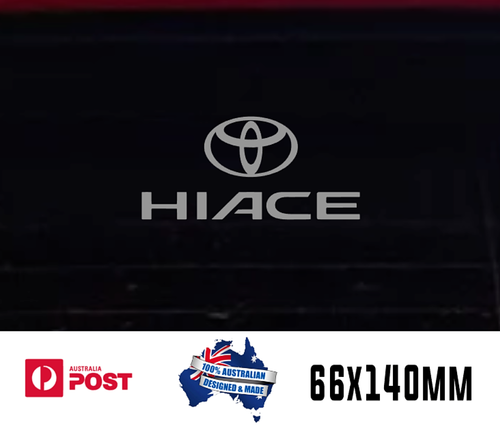 2x Hiace Windshield Windscreen Sticker Decal 140mm SILVER | eBay