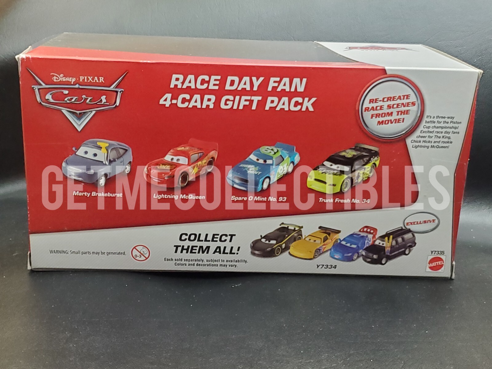 DISNEY PIXAR CARS RACE DAY FAN 4 PACK TRUNK FRESH SPARE O MINT SAVE 6% ...
