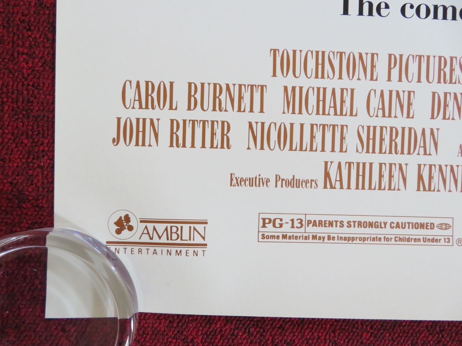 NOISES OFF... US ONE SHEET ROLLED POSTER CAROL BURNETT MICHAEL CAINE ...