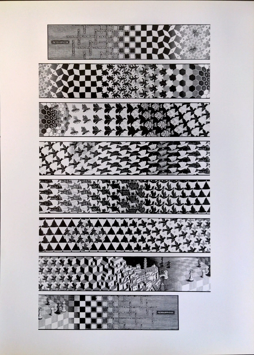 M C Escher Metamorphosis Ii