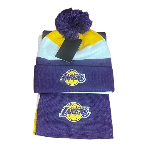 Ultra Game Los Angeles Lakers NBA Basketball Beanie & Scarf Set NWT | eBay