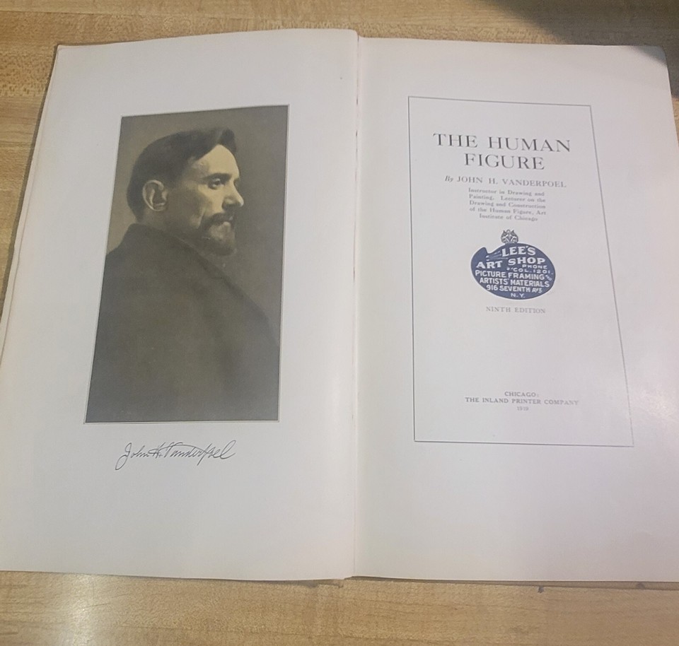The Human Figure by JH Vanderpoel • 1919 Antique Book | eBay