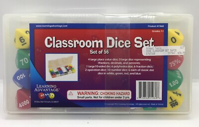 Learning Advantage - Classroom Dice Set 56 Pcs | eBay