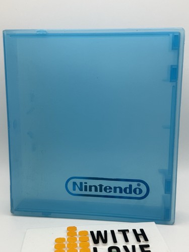 Vintage NES Nintendo Hard Clamshell Clear Blue Plastic Rental Game Case ...
