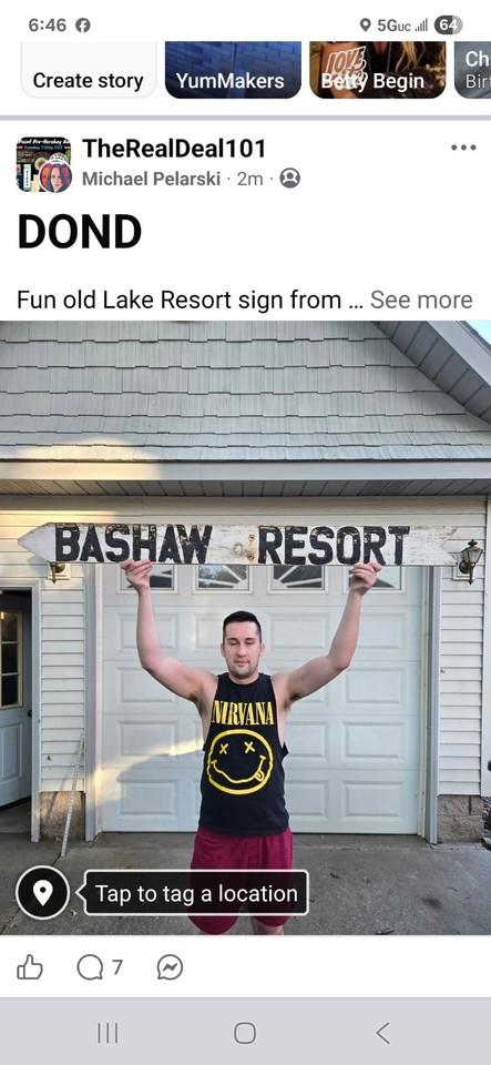 Vintage 1960s Carved Wood Wisconsin Camp / Resort Lake Bashaw Sign | eBay