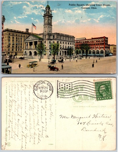 Canton Ohio Court House Public Square Postcard | eBay