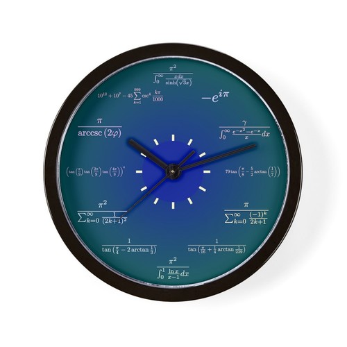 CafePress Math Clock 10" Wall Clock (1084621087) | eBay