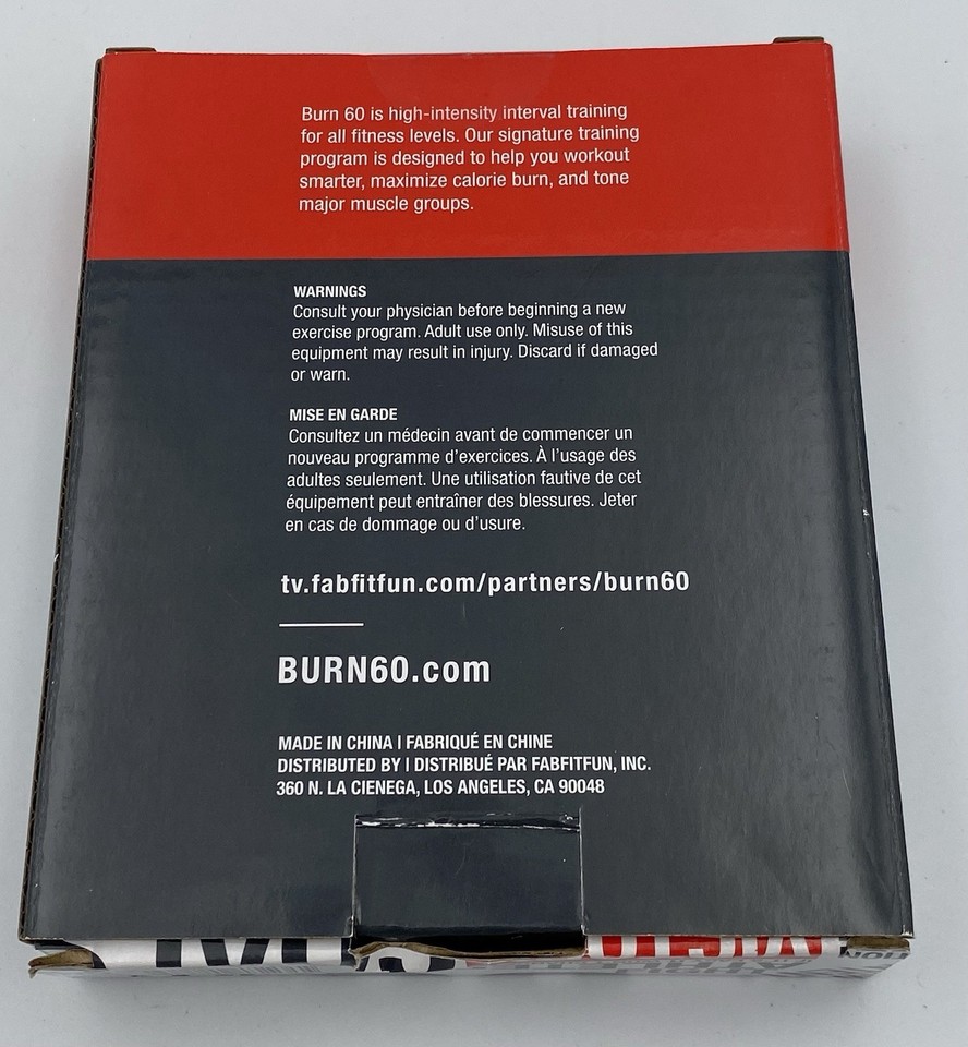 Burn 60 3 Resistance Bands Fab Fit Fun FabFitFun New In Box | eBay