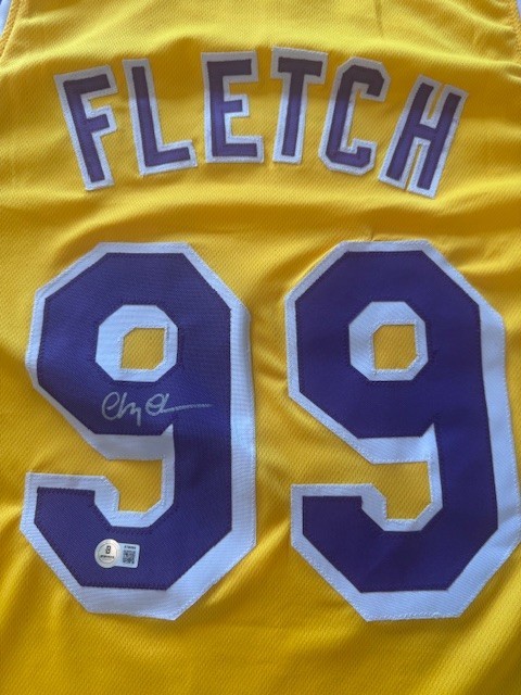 CHEVY CHASE SIGNED AUTO PRO STYLE GOLD FLETCH JERSEY BECKETT BAS ...