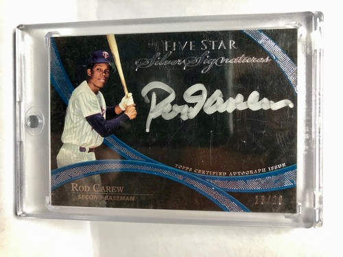 2014 TOPPS FIVE STAR ROD CAREW SILVER SIGNATURES AUTO 13/20 | eBay