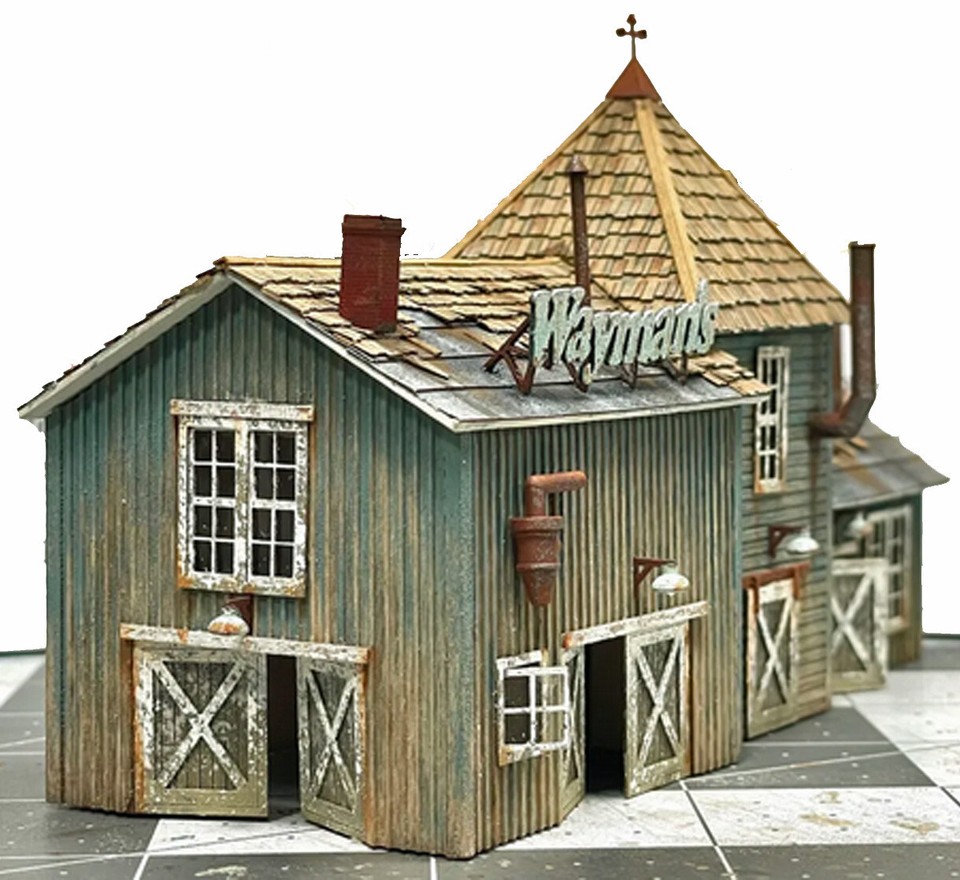 WAYMAN’S THE JJT BUILD N Nn3 Scale Model Railroad Structure Unpainted ...