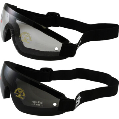 12 SKYDIVE GOGGLES SKYDIVING PARACHUTE 6 CLEAR 6 SMOKE LENS | eBay