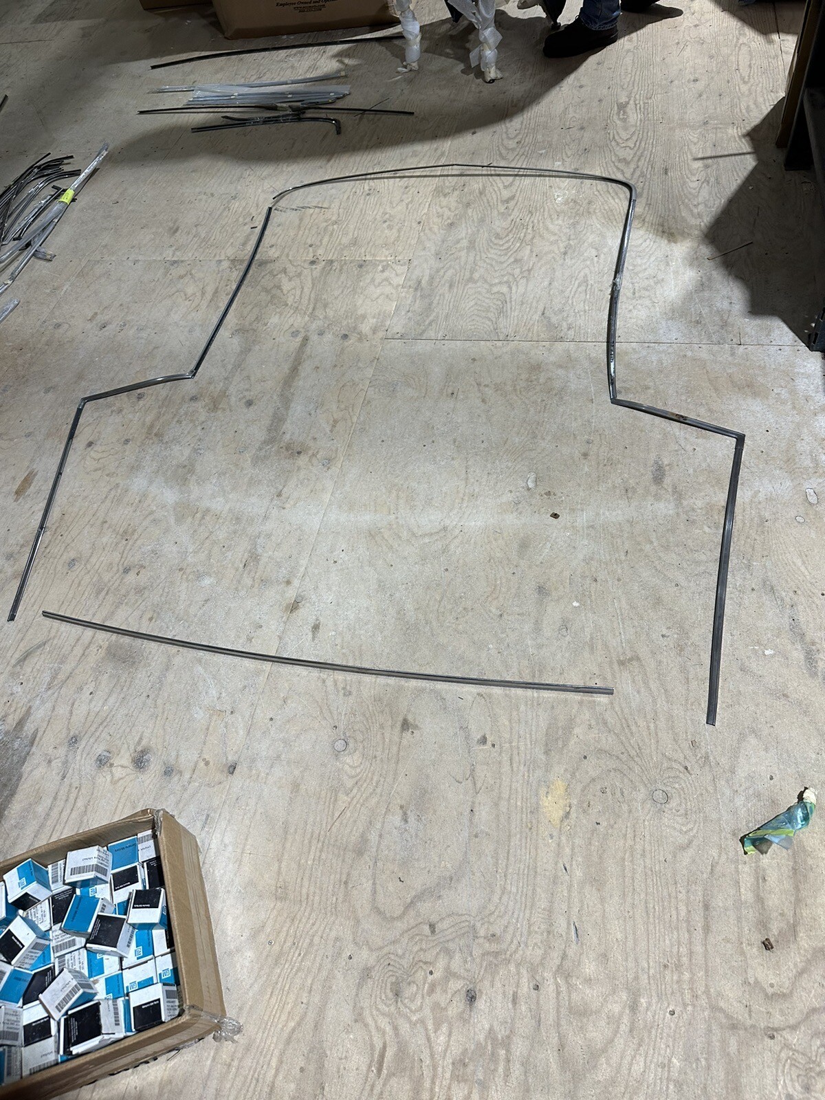 1970-72 Monte Carlo Vinyl Top HALO Trim MOLDINGS SET 9 PCS OEM USED SET ...