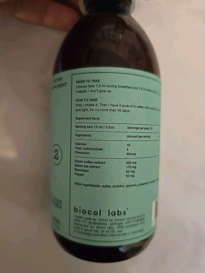 Biocol Labs I Feel Dietary Supplement 250ml Exp.date 07.25 | eBay UK