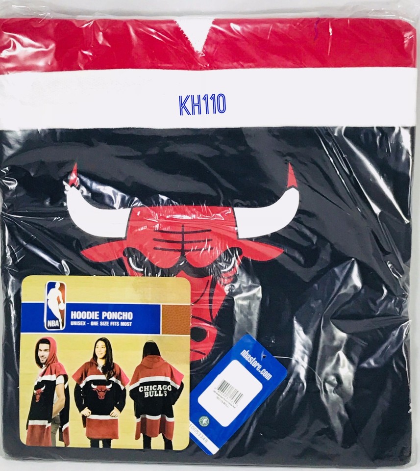NBA Chicago Bulls Hoodie Poncho (one Size Fit Most) %100 Licensed | eBay