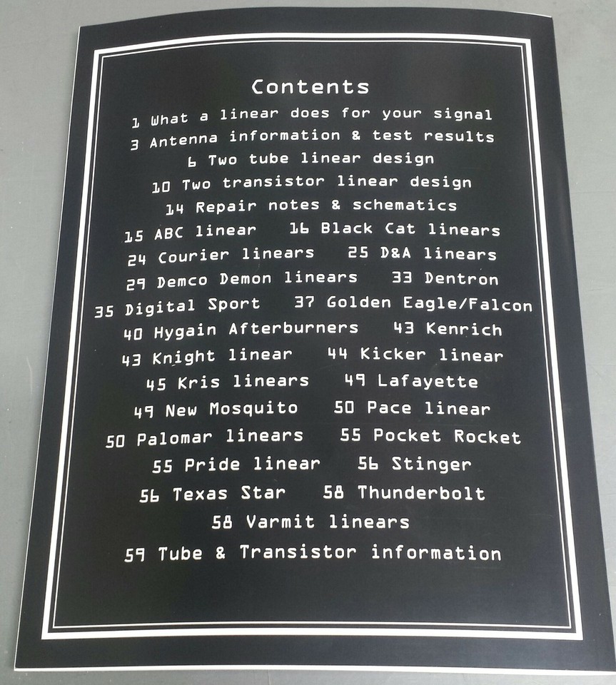 Black Book of CB Linears includes 60 schematics with design & repair ...