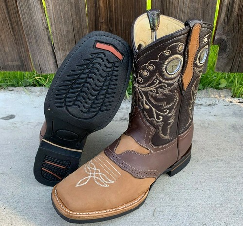 Botas Rodeo Torito Women's Western Square Toe Cowgirl Cowboy Leather ...