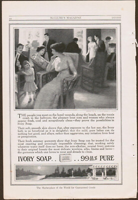 Vtg 1914 Ivory Soap..."99 44/100% Pure" Magazine Print Ad Original | eBay