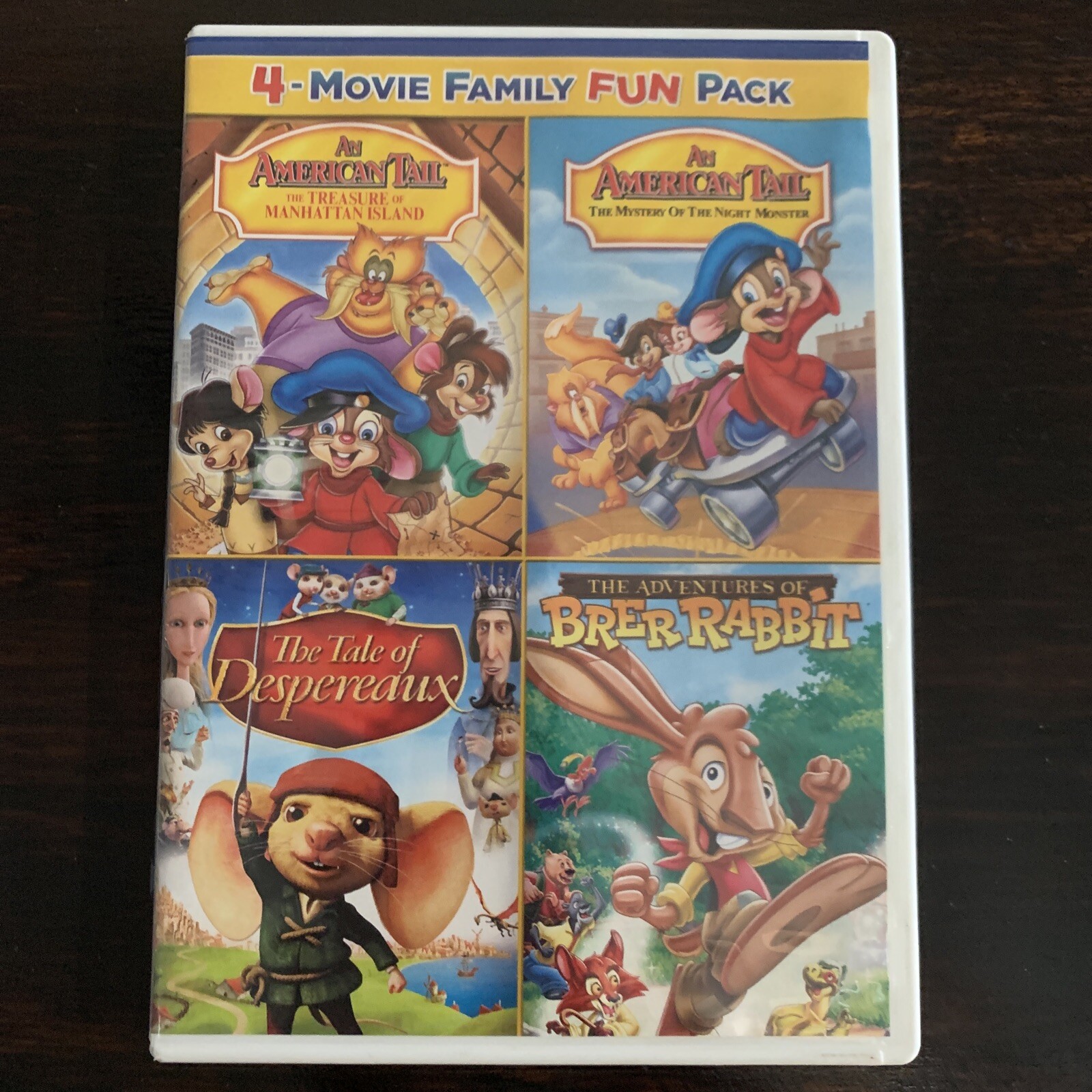 4-Movie Family Fun Pack (DVD, 2014, 2-Disc Set) Brer Rabbit, American ...