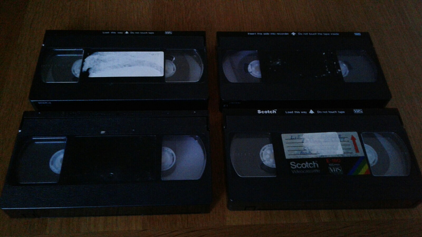 Four Vhs Recordable Video Tapes | eBay