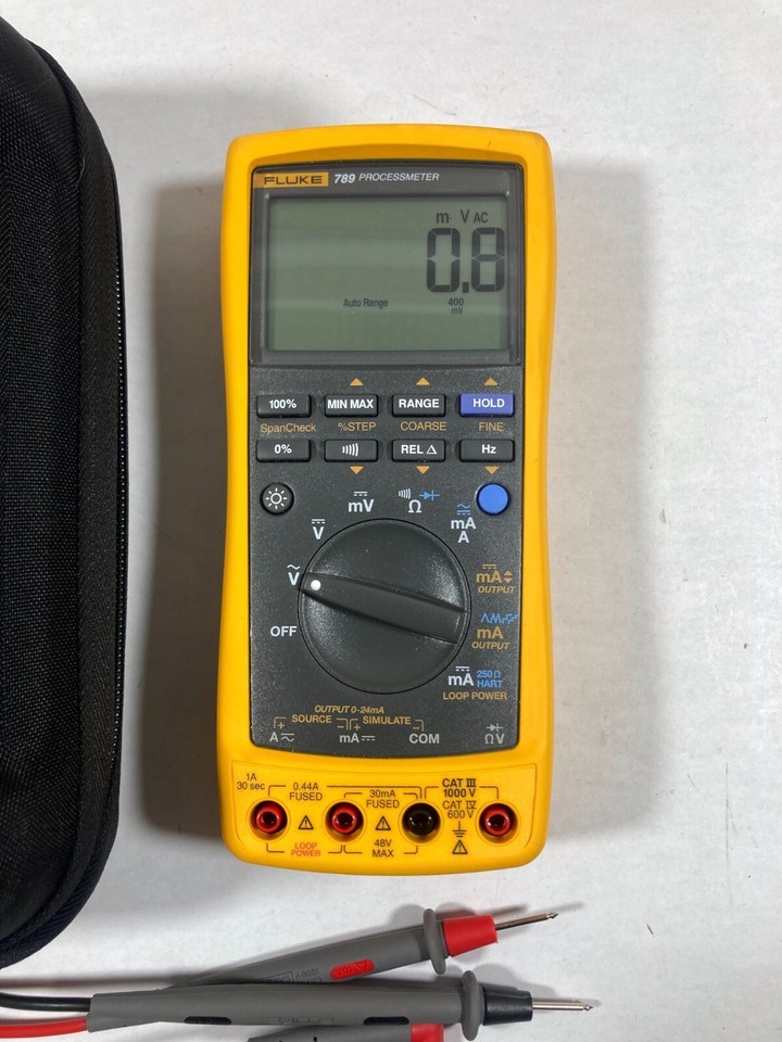 Fluke 789 ProcessMeter Digital Multimeter Calibrator With Case ...