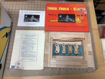 Vintage Original UNUSED -- 1941 TRAIN, TRACK & BLOCKS - SKANEATELES ...