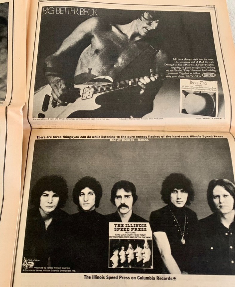 ROLLING STONES "ROLLING STONES ORIGINAL MAGAZINE AUGUST 9, 1969 ISSUE ...