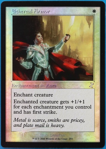 Ethereal Armor (Retro Frame) FOIL Time Spiral Remastered HEAVILY PLD ...