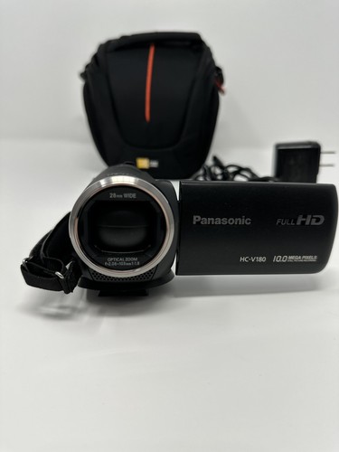 Panasonic Full HD Video Camera Camcorder HC-V180 90x i.Zoom W/ Bag | eBay