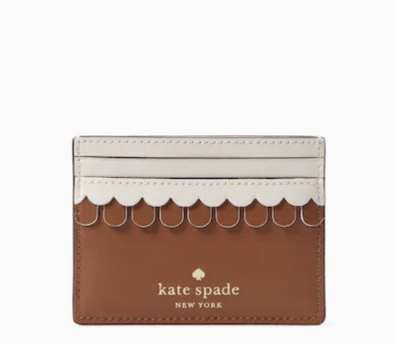Kate Spade Gingerbread House Small Slim Card Holder Wallet Leather ...