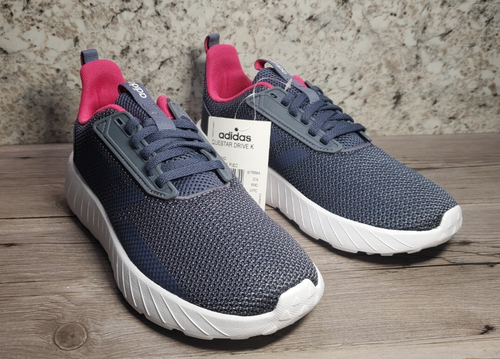 Adidas Questar Drive Kids size 4 US Navy Gray | eBay