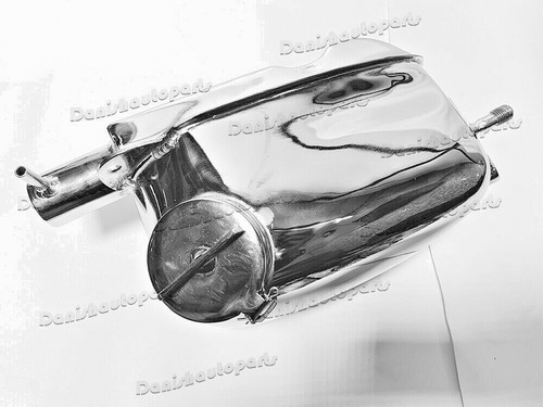 TRIUMPH GP COMPETITION / RACE MODEL 5T T100 PRE UNIT OIL TANK CHROME ...