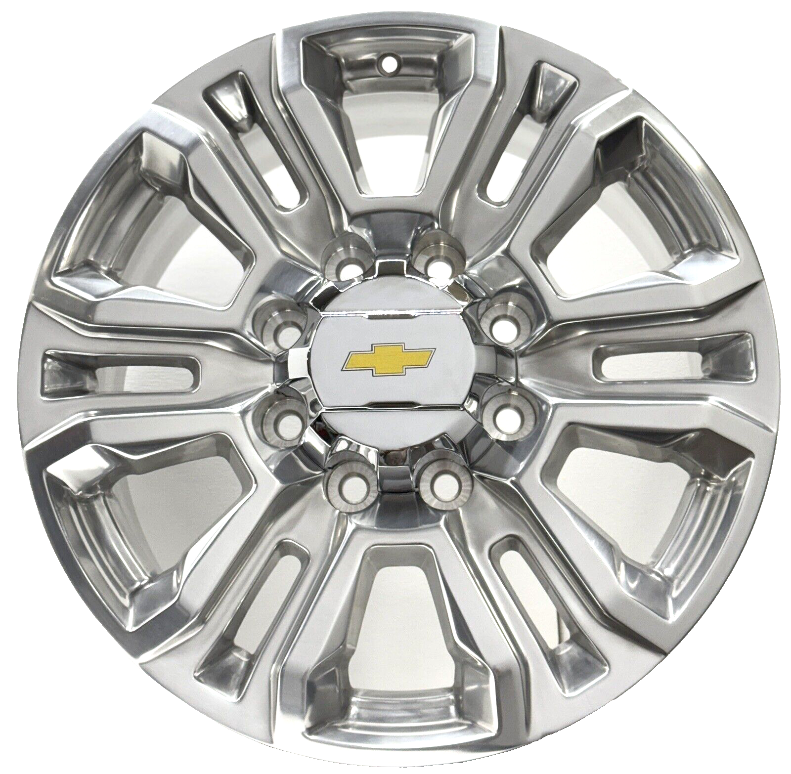 20" Polished OE replica 5957 wheels fits 2011 2026 Chevy Silverado 3500 ...