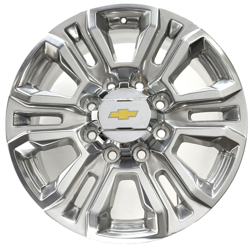 20" Polished OE replica 5957 wheels fits 2011 2024 Chevy Silverado 3500 ...