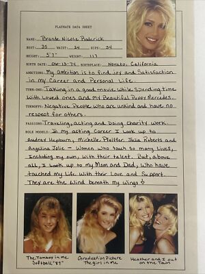 Brande Roderick Signed Playboy Centerfold | eBay