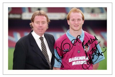 HARRY REDKNAPP & JOHN HARTSON Signed Autograph PHOTO Signature Print ...