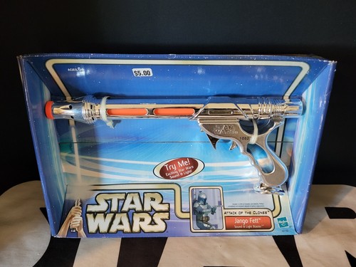 Jango Fett Sound & Light Blaster 2002 STAR WARS Attack of the Clones ...