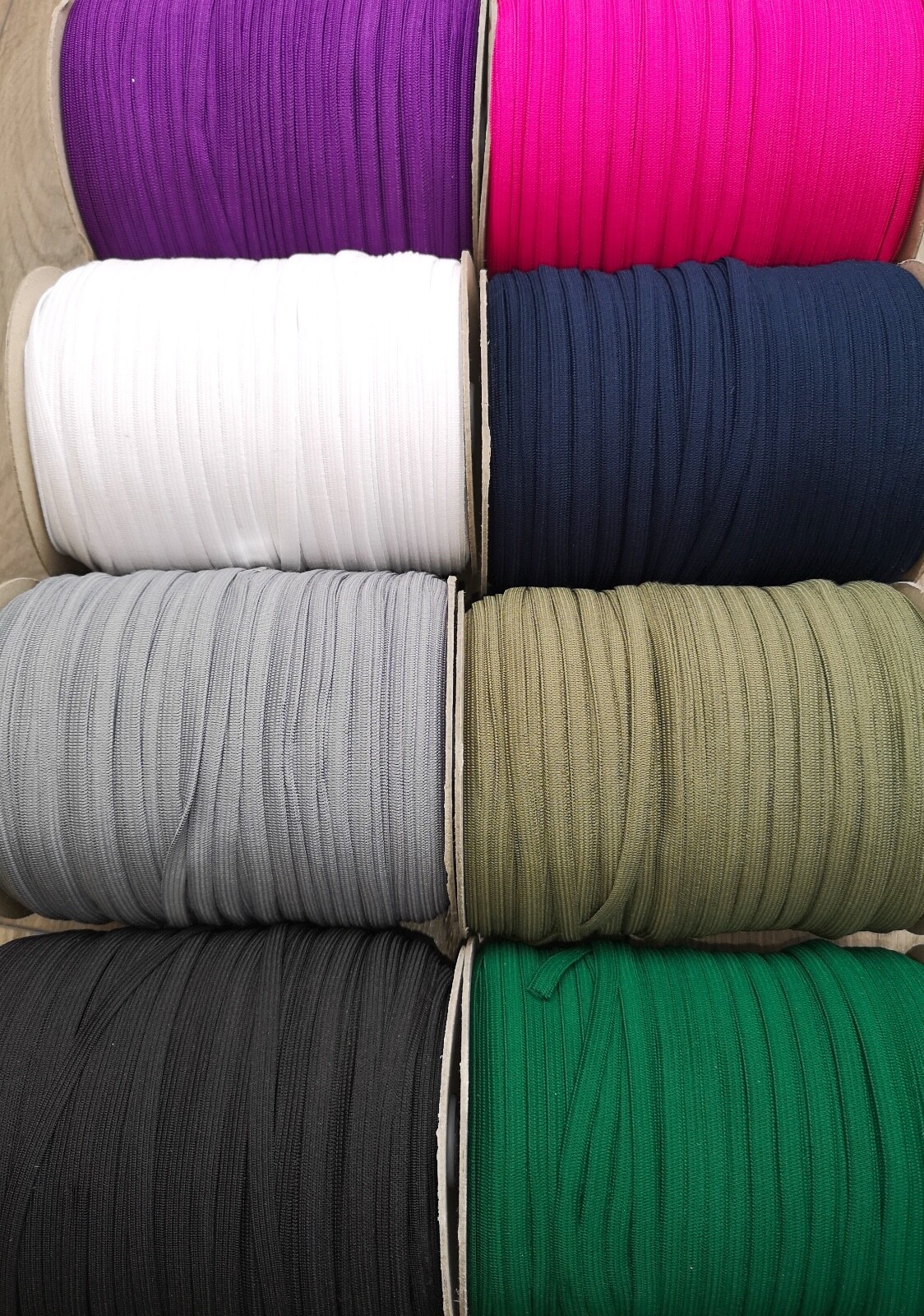 2 METRES / 5 METRES COLOURED SOFT FLAT ELASTIC 7mm-8mm | eBay UK