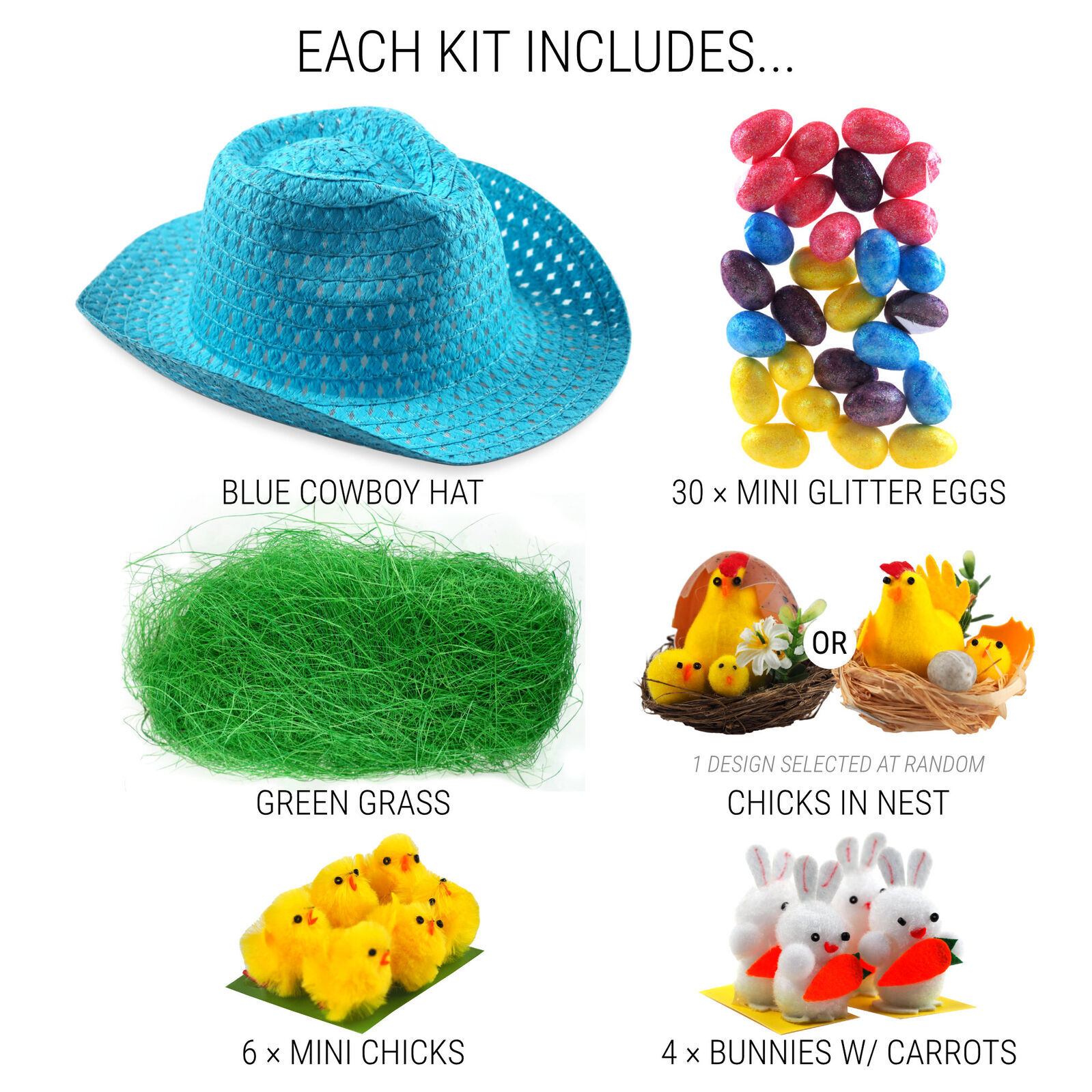 Boys Make Your Own Easter Bonnet Cowboy Hat Complete Decoration Kit for ...