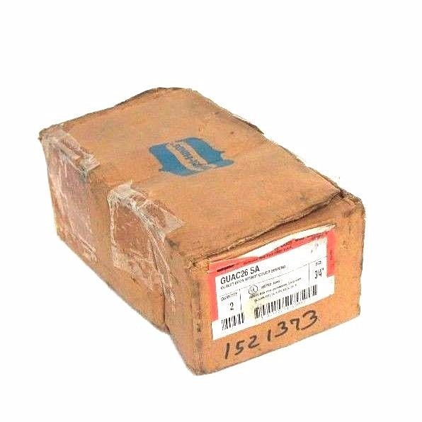 BOX OF 2 NEW CROUSE HINDS GUAC-26-SA CONDUIT OUTLET BOXES WITH 3" COVER ...