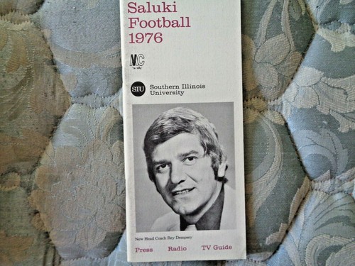1976 SOUTHERN ILLINOIS FOOTBALL MEDIA GUIDE Yearbook REY DEMPSEY SIU ...